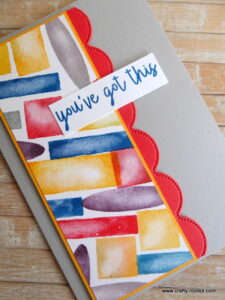 Watercolor Shapes card for the Ink & Inspirations Blog Hop - Crafty-rootes
