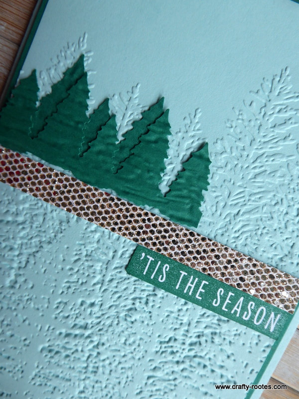 A Row of Evergreen Trees for a customer make & take - Crafty-rootes