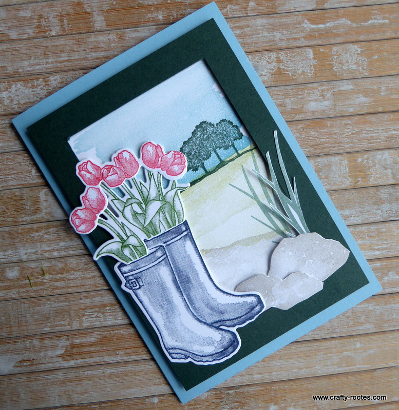Wellies in a rural landscape - Crafty-rootes