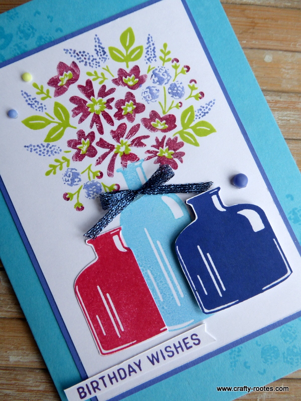 In Color Bottled Happiness card for the Stamper's Showcase Blog Hop ...