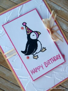 Puffin Birthday card - Crafty-rootes