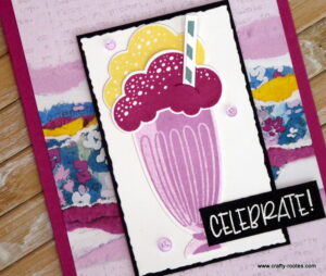 Milkshake card for the Share It Sunday Blog Hop - Crafty-rootes