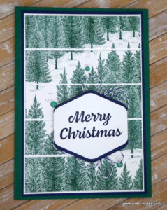 A panelled Fragrant Forest card - Crafty-rootes
