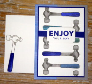 Hammer themed masculine card - Crafty-rootes