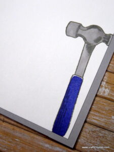 Hammer themed masculine card - Crafty-rootes