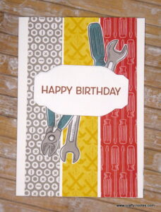 Multi Tools Birthday card - Crafty-rootes