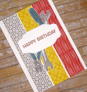 Multi Tools Birthday card - Crafty-rootes