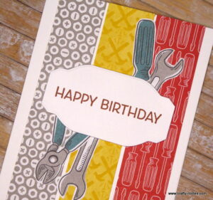 Multi Tools Birthday card - Crafty-rootes