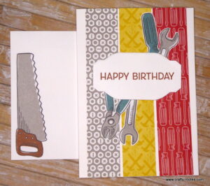 Multi Tools Birthday card - Crafty-rootes