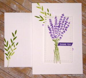 Simple Lavender card - Crafty-rootes