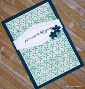 Ink to Embossed Panel card - Crafty-rootes