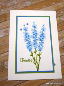 Simply Flowers card - Clean & Simple Blog Hop - Crafty-rootes