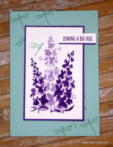 Purple Snapdragon card - Crafty-rootes