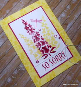 Inspiring Snapdragon Card - Crafty-rootes