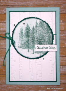 Fragrant Forest card - June Christmas Stampathon - Crafty-rootes