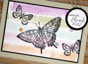 Painter's Tape Butterflies card - Technique Tuesday Blog Hop - Crafty ...